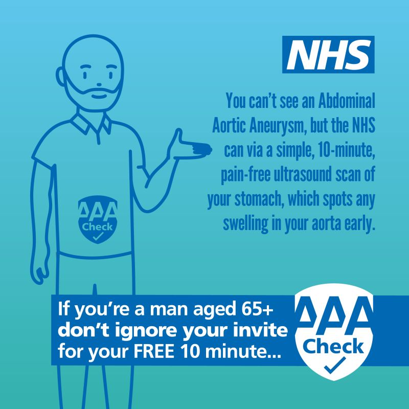 Book your Abdominal Aortic Aneurysm Check - Oaklands Medical Centre